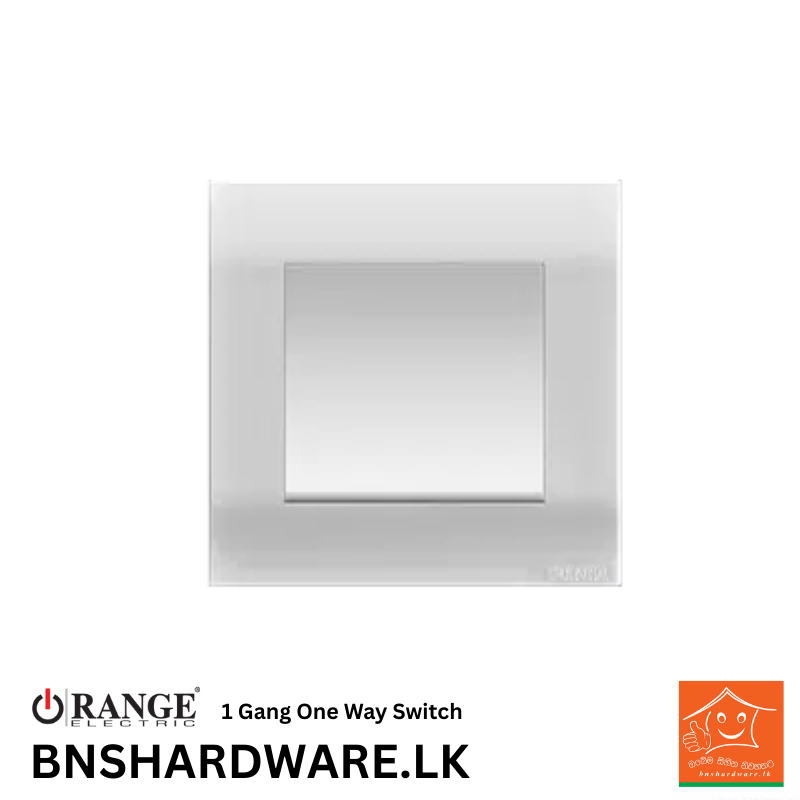 Akoya 1 Gang One Way Switch - Orange
